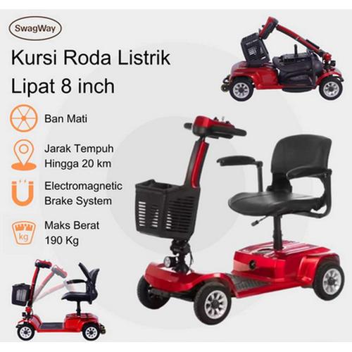 Jual Kursi Roda Listrik Otomatis Electric Wheelchair Foldable Lipat ...