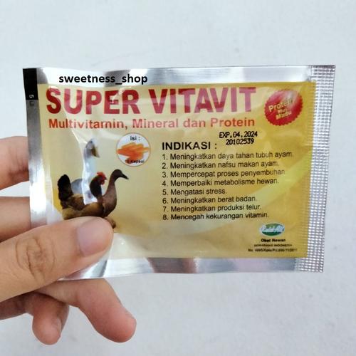 Jual SUPER VITAVIT MULTIVITAMIN MINERAL DAN PROTEIN AYAM BEBEK UNGGAS ...