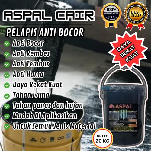 Jual Aspal Cair 20kg Penambal jalan Rusak Jalan Beton Cepat Kering ...