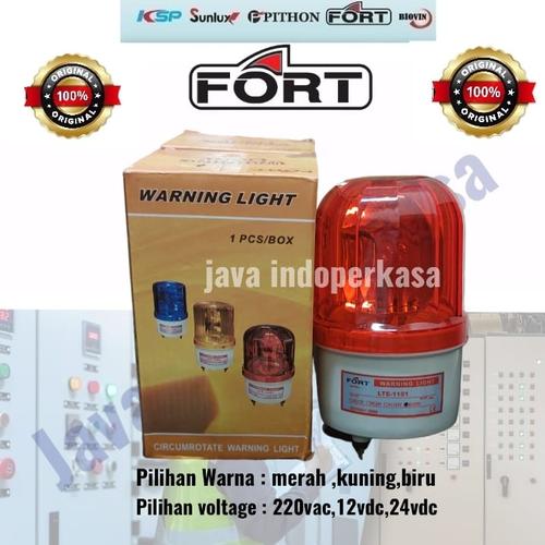 Jual Warning light / rotary lamp merah biru kuning 24v 220v 12v Fort ...