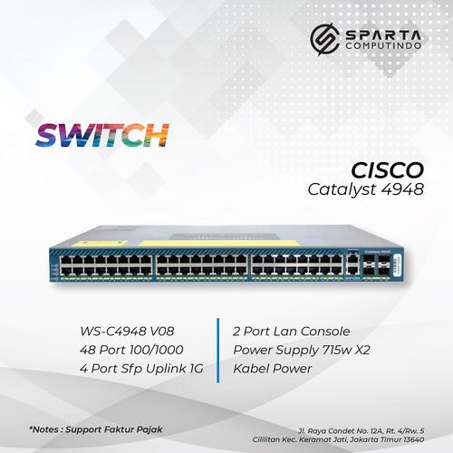 Jual Switch Cisco Catalyst 4948 WS-C4948 V08 48Port Gigabit - Jakarta ...