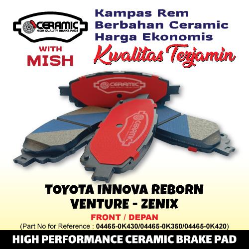 Jual Kampas Rem KERAMIK depan Innova Reborn/Venture - Jakarta Barat ...
