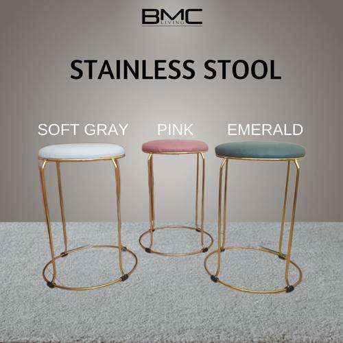Jual Stainless Stool Gold Import - Kota Tangerang - BMC Living | Tokopedia