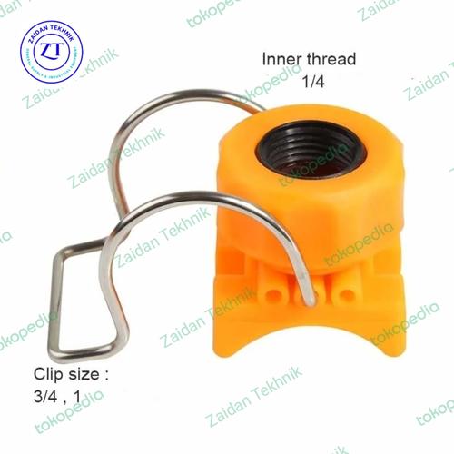 Jual 1" Adjustable Ball Clamp Eyelet Clip Nozzle Clamp Water Spray ...