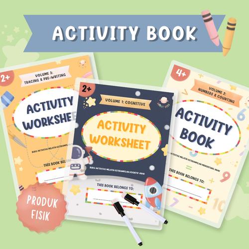 Jual PAKET Activity Worksheet Anak (2+) | Cognitive, Numbers, Tracing ...