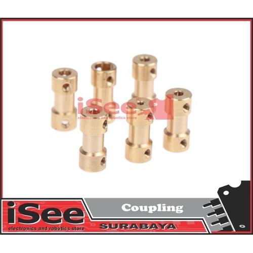 Jual Coupling Drive Shaft 4x4 mm Connector Motor Shaft Connecting 4mm x ...