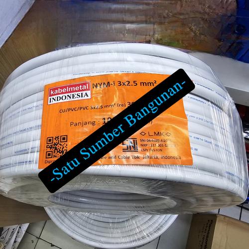 Jual Kabelmetal KMI NYM 3x2.5 mm2 Kabel Listrik 100Meter 100m Kawat Tunggal - Jakarta Barat ...