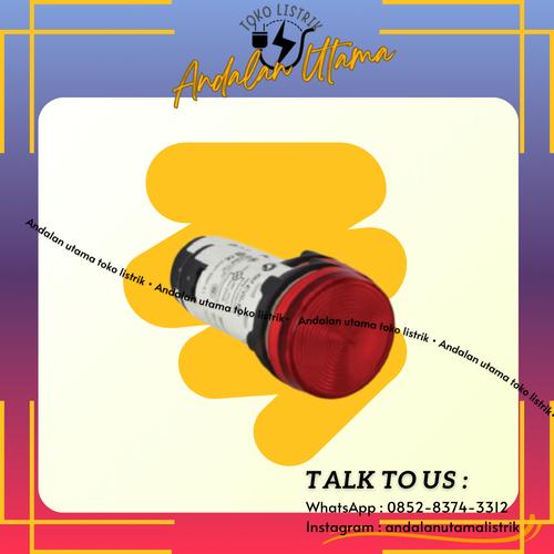 Jual Pilot Lamp LED 22mm (bisa dibuka) XB7-EV63/64/65 - Merah, 12VDC ...