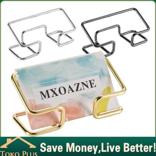 Jual Stand Kartu Nama Tag Besi Dudukan Label Harga Dan Nama Kotak Kartu ...