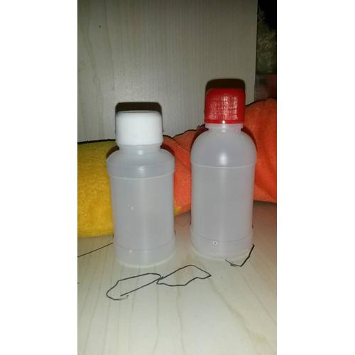 Jual botol plastik 50ml dan 60ml tutup double warna tutup putih saja ...