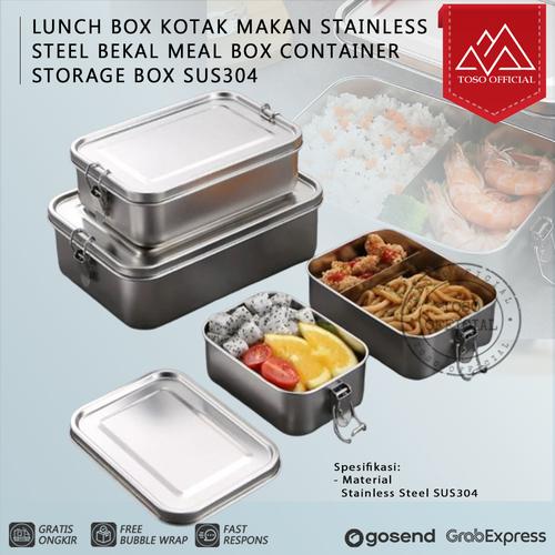 Promo Lunch Box Kotak Makan Stainless Steel Bekal Meal Box Container ...