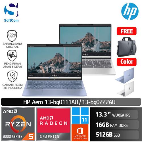 Promo Hp Pavilion Aero 13 bg0111AU bg0222AU R5 8640U/16GB/512GB SSD/13. ...