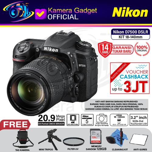 Promo Nikon D7500 DSLR Camera Body Only Paket Bonus - ORIGINAL 100% ...