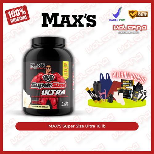 Jual Maxs Super Size Ultra 10 lb Max weight gain Mass Gainer Bulking ...