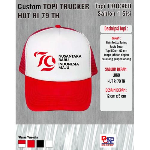 Jual Topi Jaring HUT RI KE 79 TH INDONESIA - Merah-Putih - Kota Depok ...