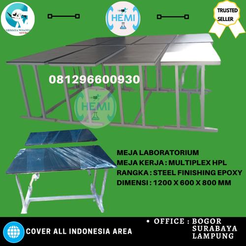 Jual 120 MEJA LABORATORIUM STEEL EPOXY TOP TABLE MULTIPLEX LAPIS HPL ...