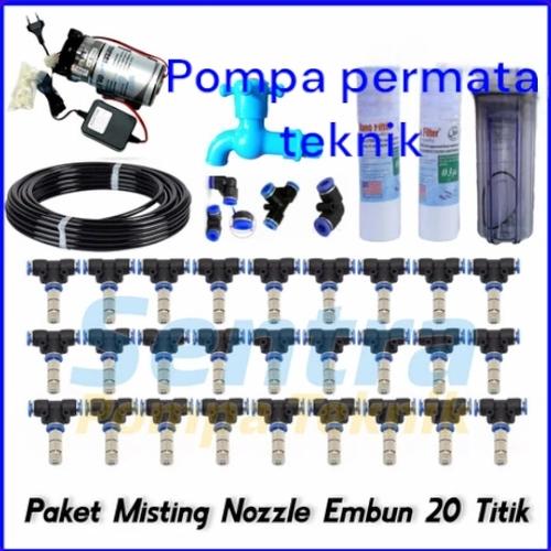 Jual Paket misting nozzle 20 titik Mesin embun/Kabut Walet dan ...