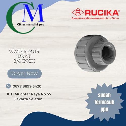 Jual Fitting PVC Rucika Water Mur Drat 3/4 - Union Thread - Jakarta ...