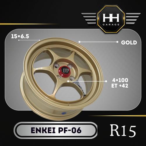 Jual VELG MOBIL JF LUXURY ENKEI PF06 RING 15 H4 GOLD - STANDAR ...