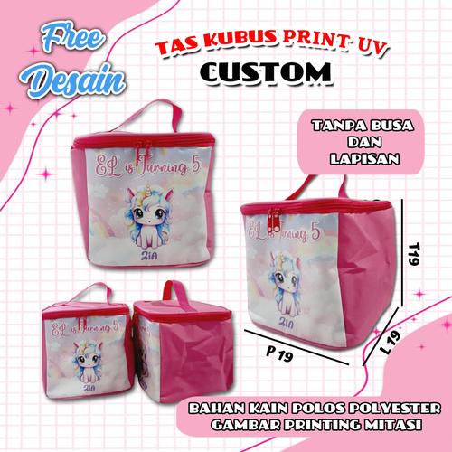 Jual Tas Ultah Kubus Custom Print UV Bisa pakai Nama - Kab. Kudus - Tas ...