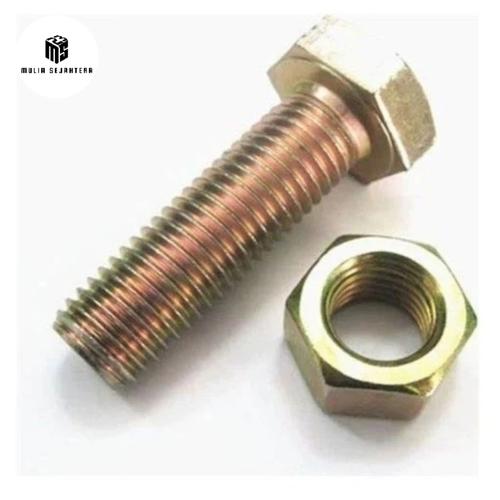 Jual Baut Mur Kuning BMK ( Kunci 12 ) Uk M8 X 15 / 20 / 25 / 30 / 40 ...