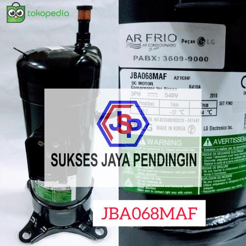 Jual Compressor LG JBA068MAF DC inverter R410a / Kompresor LG JBA068MAF ...