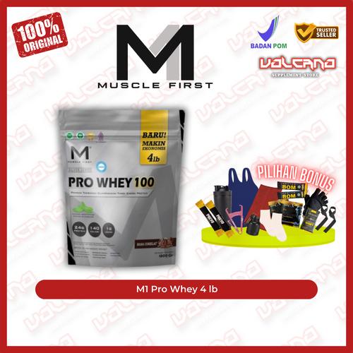 Jual M1 Pro Whey 100 4 lb lbs 1800 gram gr 1,8 kg kilo Protein ...