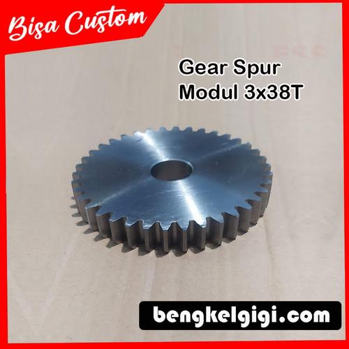 Jual Gear Spur M3 Ukuran Custom, Roda Gigi Lurus M Modul 3 - Kab ...