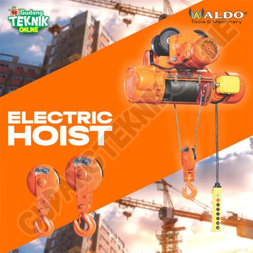 Jual Electric Hoist + Trolley ALDO 3 Ton 6 Meter 9 Meter 12 Meter ...