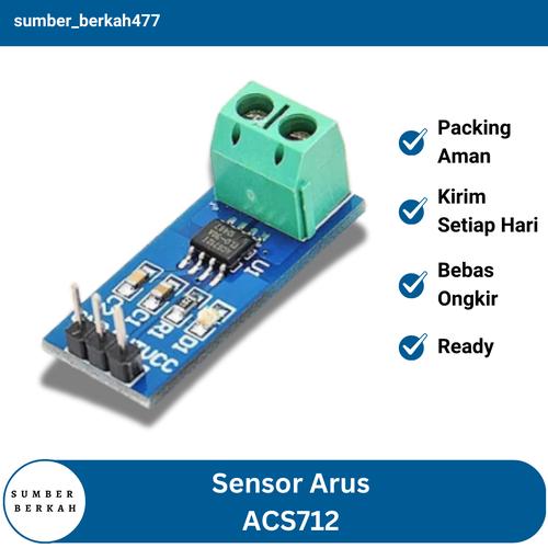 Jual SENSOR ARUS ACS712 RANGE HALL CURRENT SENSOR FOR ARDUINO - Kota ...