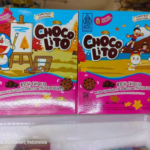 Jual Chocolito doraemon snack/cemilan (2 varian rasa) 38gr box - rich ...