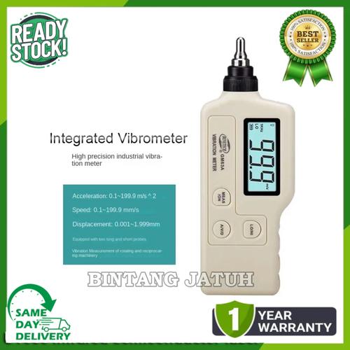 Jual Benetech GM63A Vibration Meter ORIGINAL Gauge Vibrometer GM 63A ...