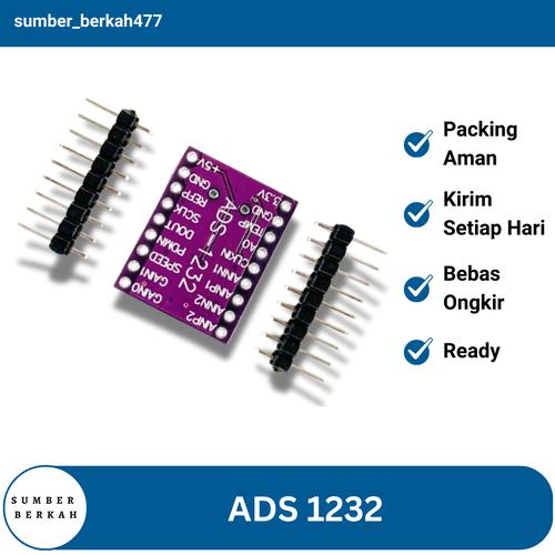 Jual ADS1232, 24 bit Ultra Low Noise Precision Delta Sigma ADC Module ...