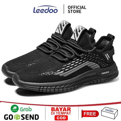 Promo Leedoo Sepatu Pria Sneakers Running Sepatu Tali Casual Formal ...