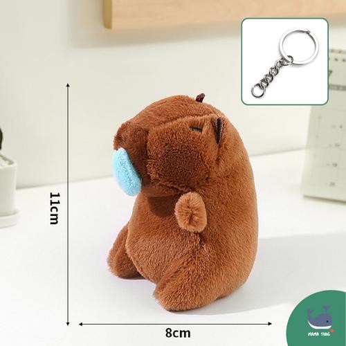 Promo MAMA SING Capybara Series - Gantungan Kunci Boneka Capybara Bulu ...