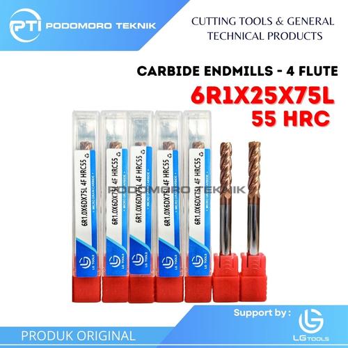 Jual Endmill Carbide 6(R1.0) x 75L Merek LG Tools 55 Hrc - Kab. Bekasi ...