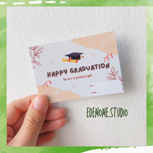 Jual Kartu Ucapan Happy Graduation Happy Birthday 9x6cm Greeting Card ...