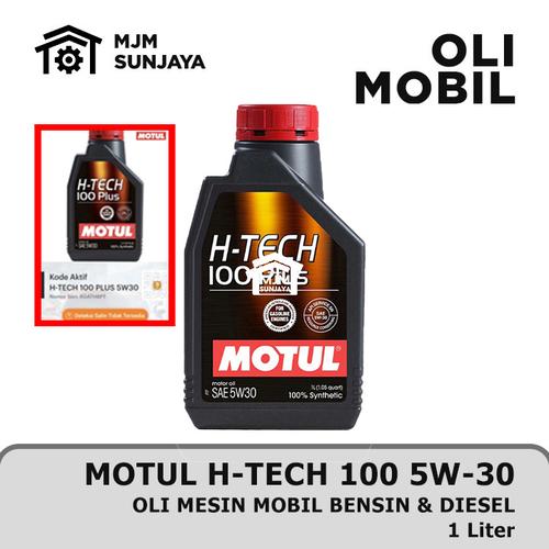 Jual Oli Mesin MOTUL H-TECH 100 PLUS 1Liter SAE 5W-30 1 Liter 5W30 1L ...