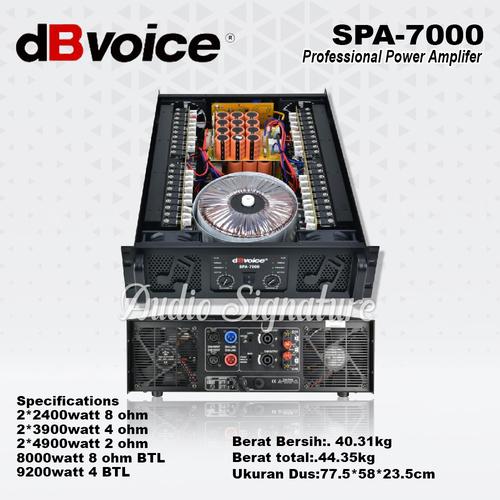 Jual Power Amplifier DB VOICE SPA7000 | SPA 7000 Class GB Original - Jakarta Barat - AUDIO ...
