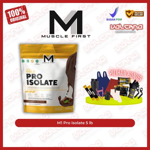 Jual M1 Pro Isolate 5 lbs lb 2267 gram gr whey muscle first - Banana ...