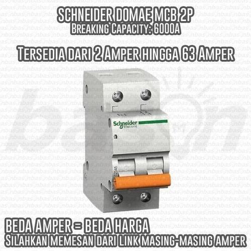 Jual SCHNEIDER MCB DOMAE 2PHASE 4A - MINIATURE CIRCUIT BREAKER 2P ...