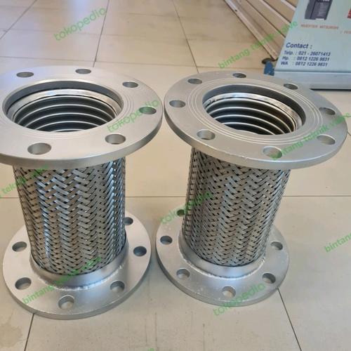 Jual FLEXIBLE HOSE 6" INCH DN150 FLANGE ANSI 150 BESI MATI HIDUP 65 CM ...