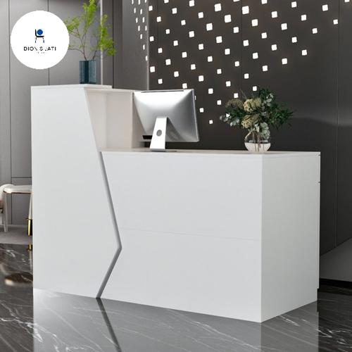 Jual reception desk meja resepsionis hotel kayu meja kasir - Kab ...