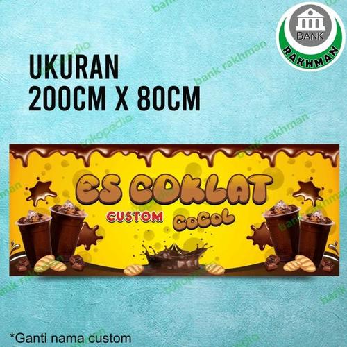 Jual SPANDUK BANNER ES COKLAT MANTAP VIRAL UKURAN 200CM X 80CM ...