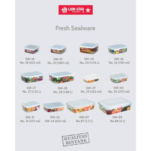 Promo MICTON Lion Star Fresh Sealware Kotak Makan Plastik / Kotak ...