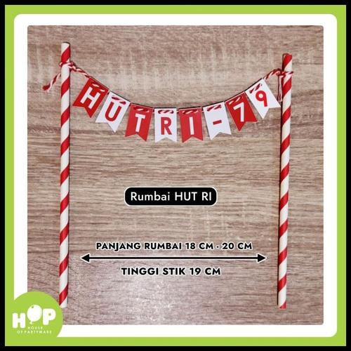 Jual Topper Rumbai Hut Ri Bendera Merah Putih 17 Agustus Hiasan Tumpeng ...