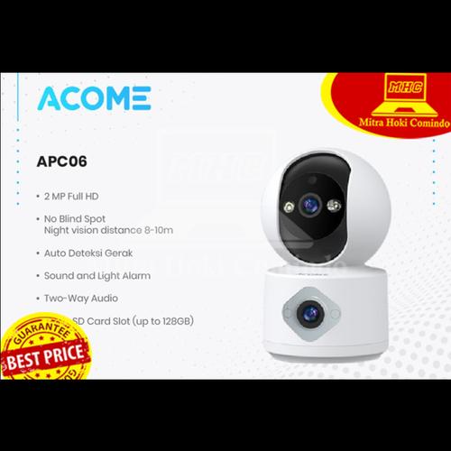 Jual CAMERA CCTV Indoor Smart Camera CCTV WiFi Acome APC06 Dual Lens ...