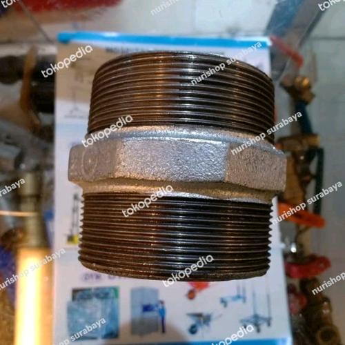 Jual Double neple 2 1/2" / Dobel nepel / double nipple besi Galvanis 2 ...