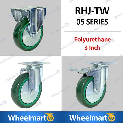 Jual RODA MEDIUM-HEAVY DUTY RHJ-TW 05 SERIES PU - 3 INCH - Rigid (Mati ...