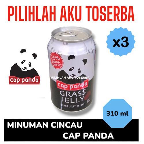 Jual Minuman CINCAU cap PANDA / Grass Jelly KALENG 310 ml - ( HARGA 3 ...